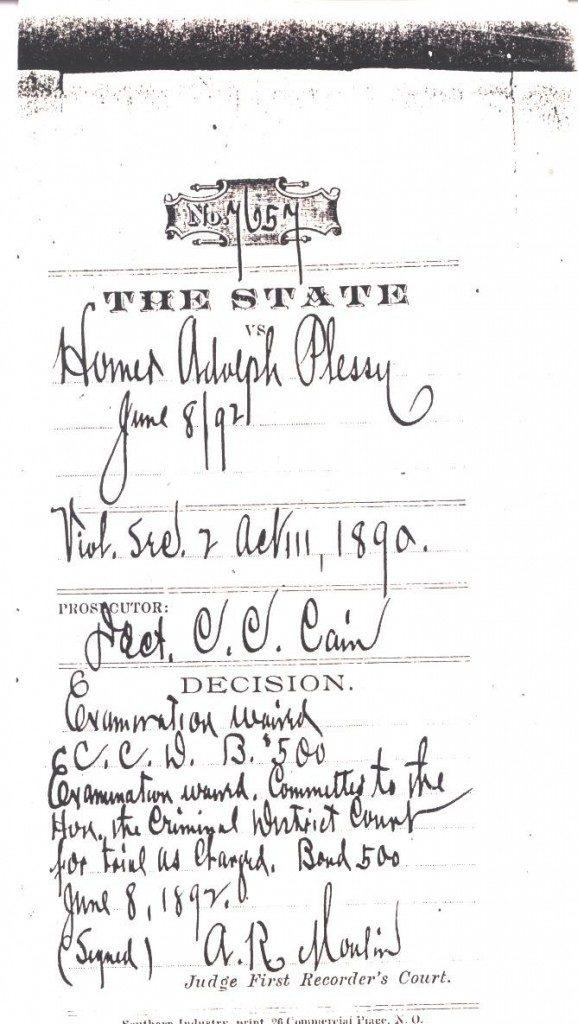 An Introduction to Constitutional Law » Plessy v. Ferguson