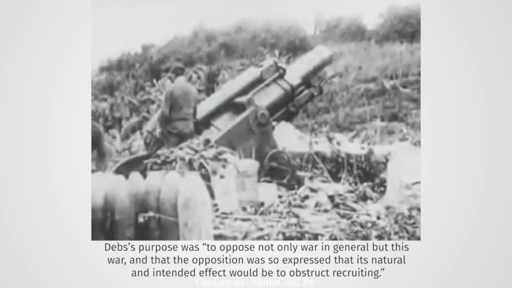 An Introduction to Constitutional Law » Debs v. United States