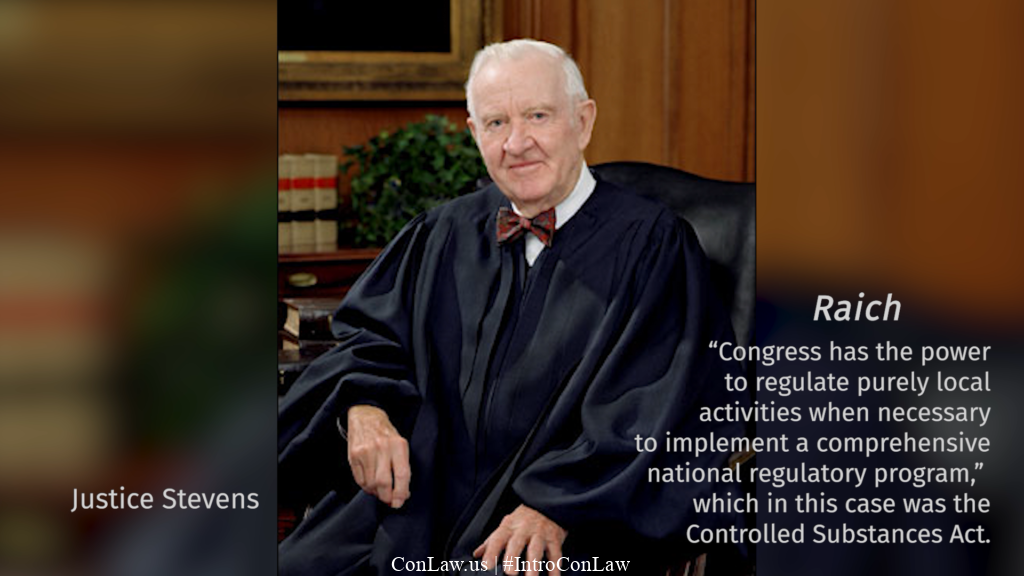 An Introduction to Constitutional Law » Gonzales v. Raich